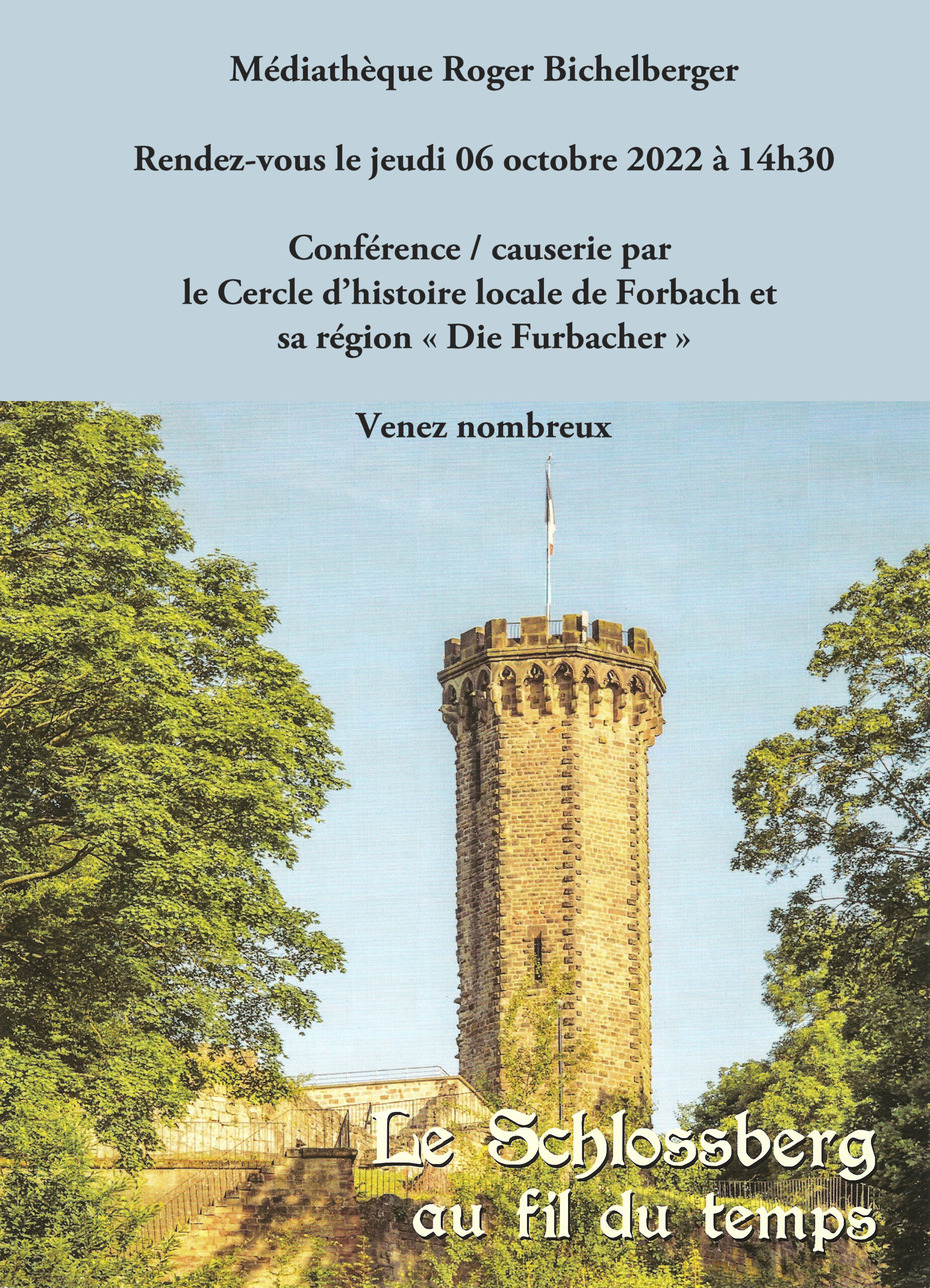 6 Octobre 2022 Causerie : Le Schlossberg au fil du temps - Die Furbacher